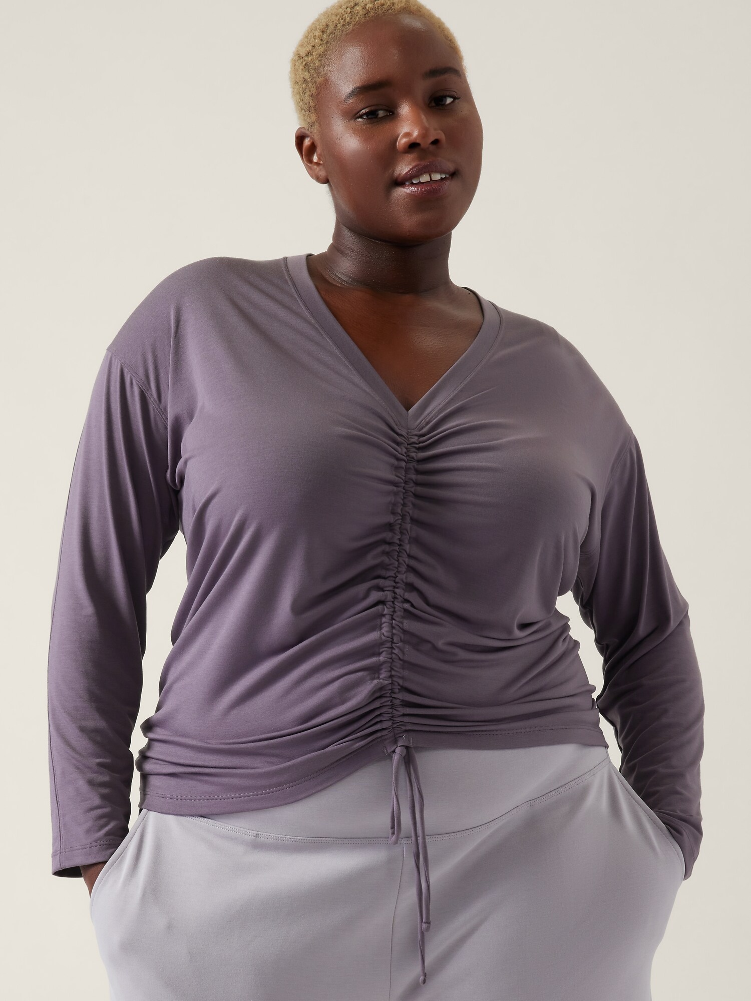 Crossover Ruched Top | Athleta